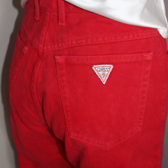 Guess | Jeans | Vtg Red Guess Jeans By Georges Marciano | Poshmark